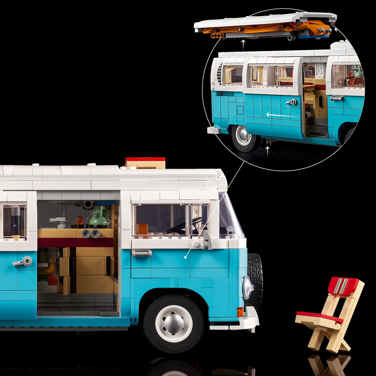 Volkswagen T2 Camper Van Building Blocks