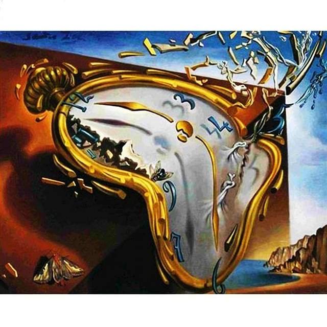 Melting Watch by Salvador Dali 1954 - Paint by Numbers Famous Painting ...