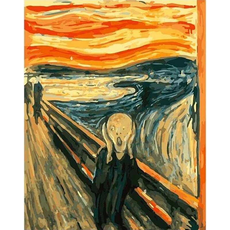 The Scream by Edvard Munch 1893 - Famous Artwork Paint by Numbers ...