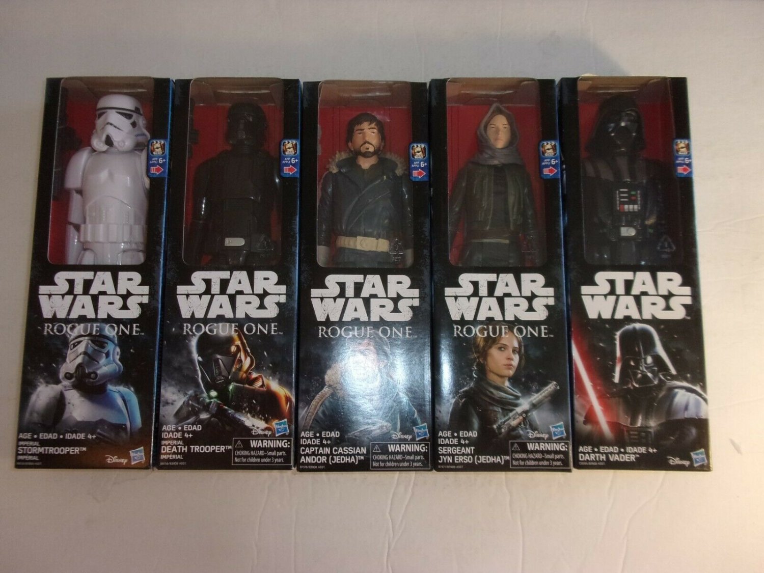 5 Rogue One Star Wars 12" ACTION FIGURES DARTH VADER STORMTROOPER ...