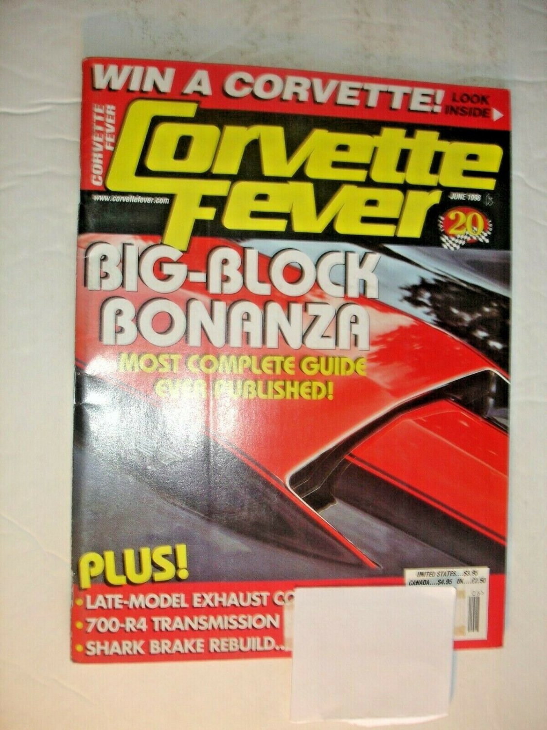 CORVETTE FEVER MAGAZINE JUNE 1998