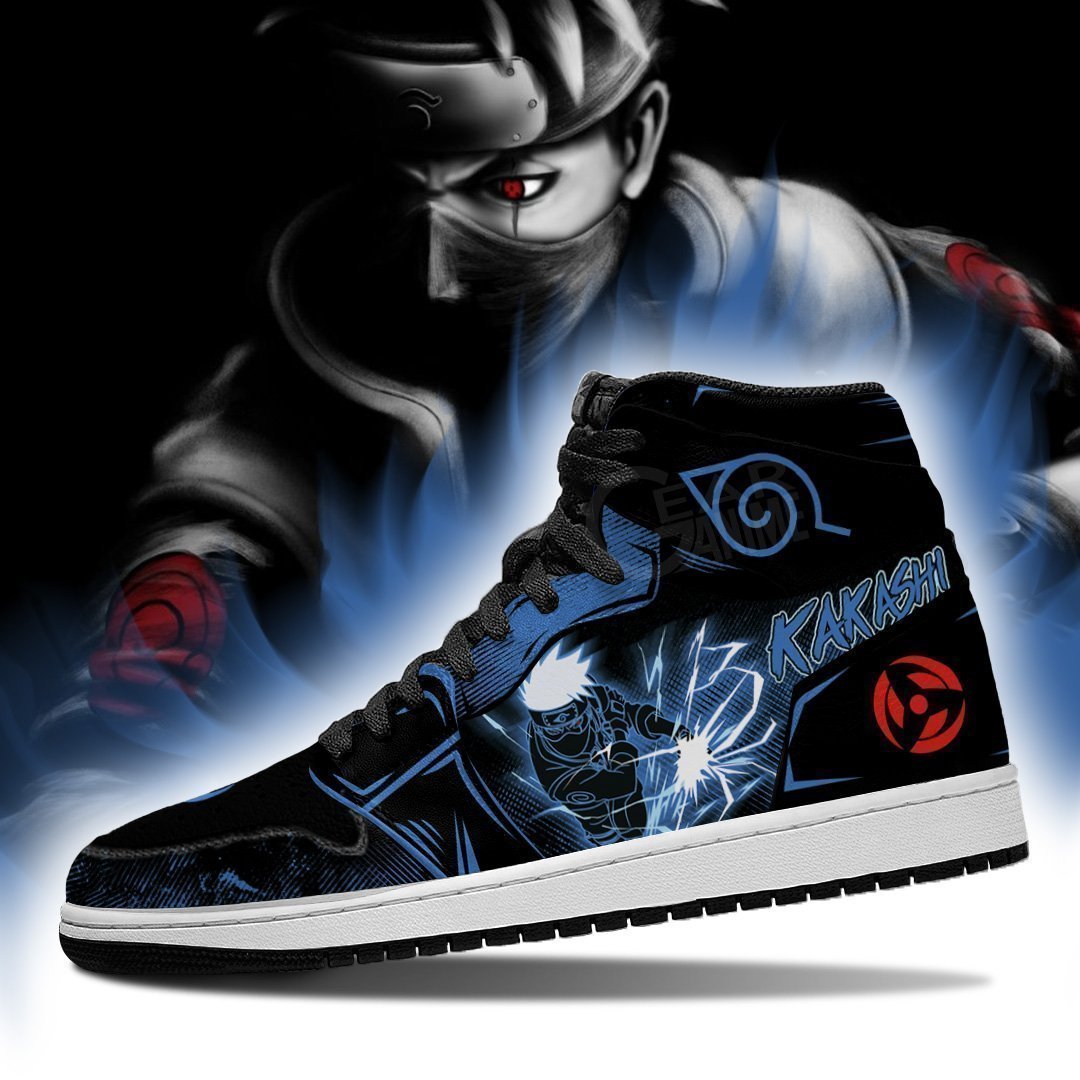 Kakashi Sneakers Naruto Anime Custom Shoes Lightning Skill