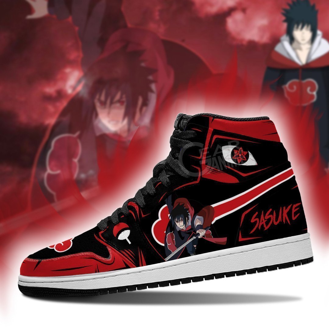 Naruto Sasuke Shoes Akatsuki Costume Anime Sneakers
