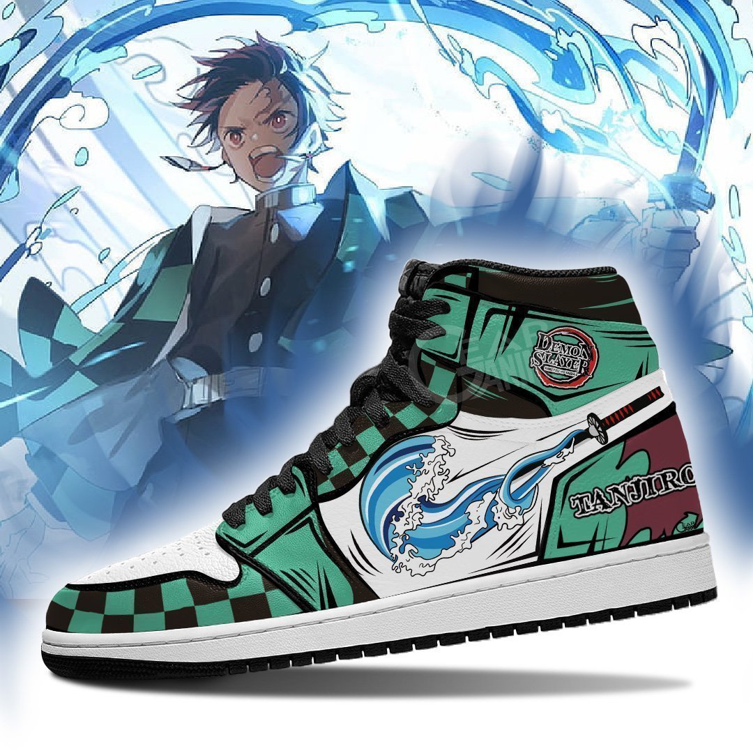 Tanjiro Kamado Sneakers Demon Slayer KNY Anime Shoes Fan Gift MN06