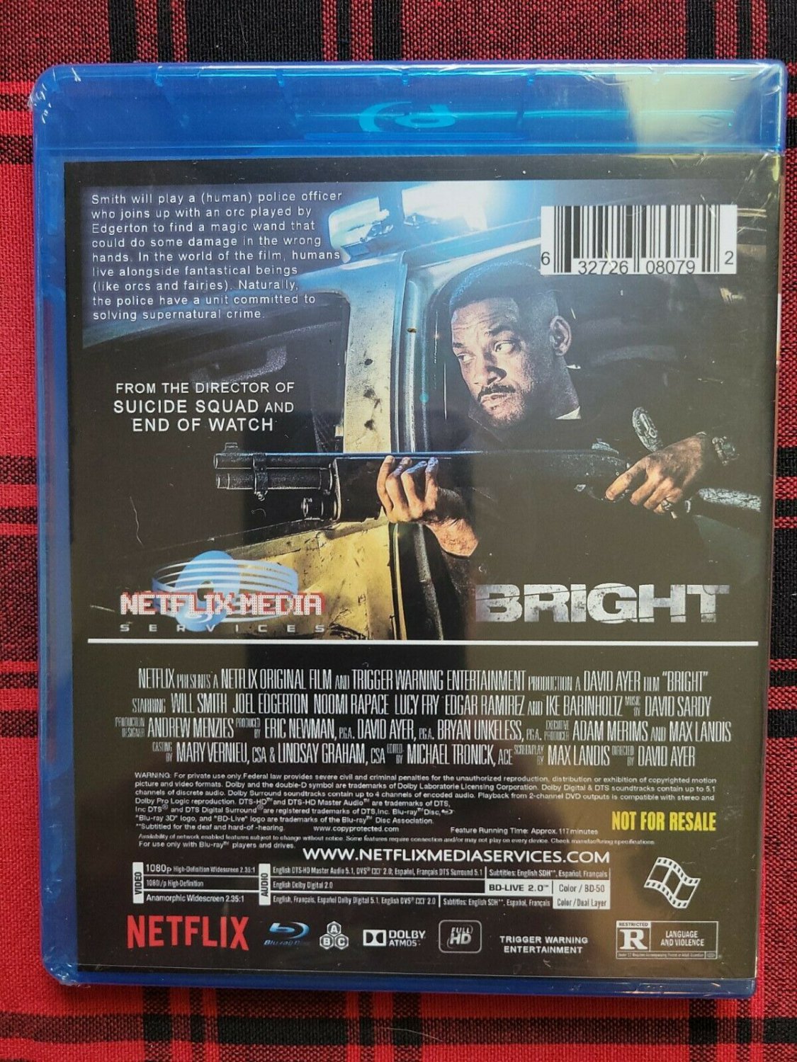 Bright (Blu-ray) 2017 Action, Fantasy