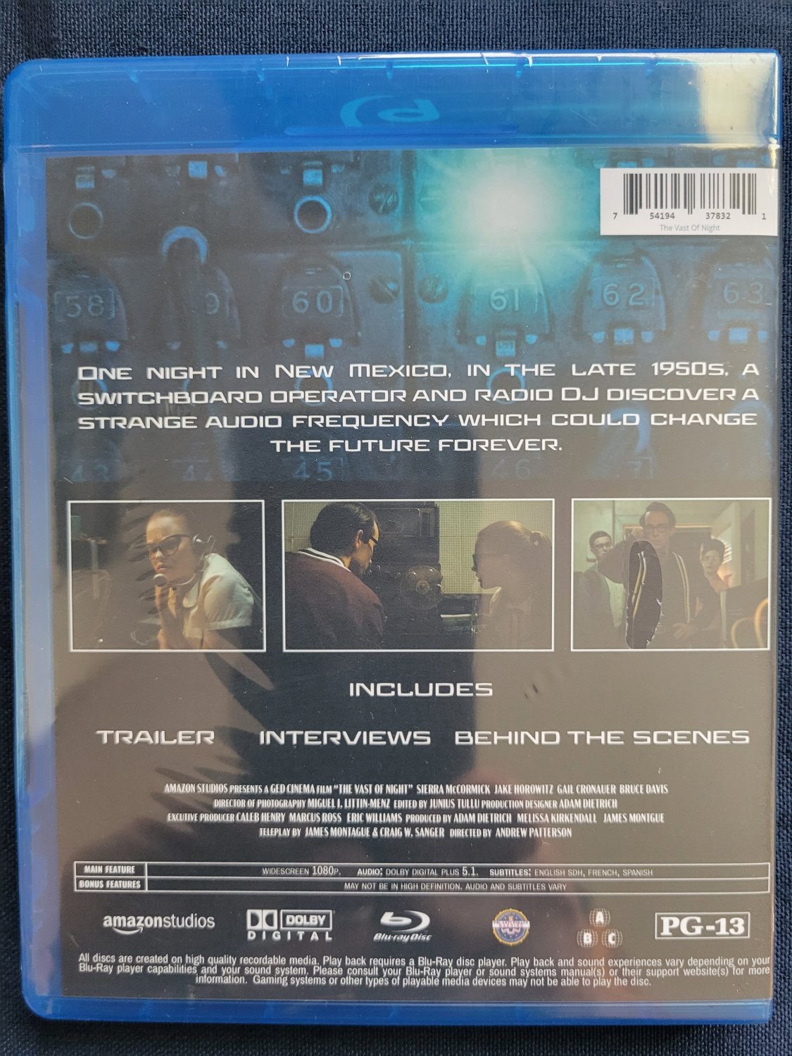 The Vast Of Night (Blu-ray) 2019 Sci-Fi/Mystery