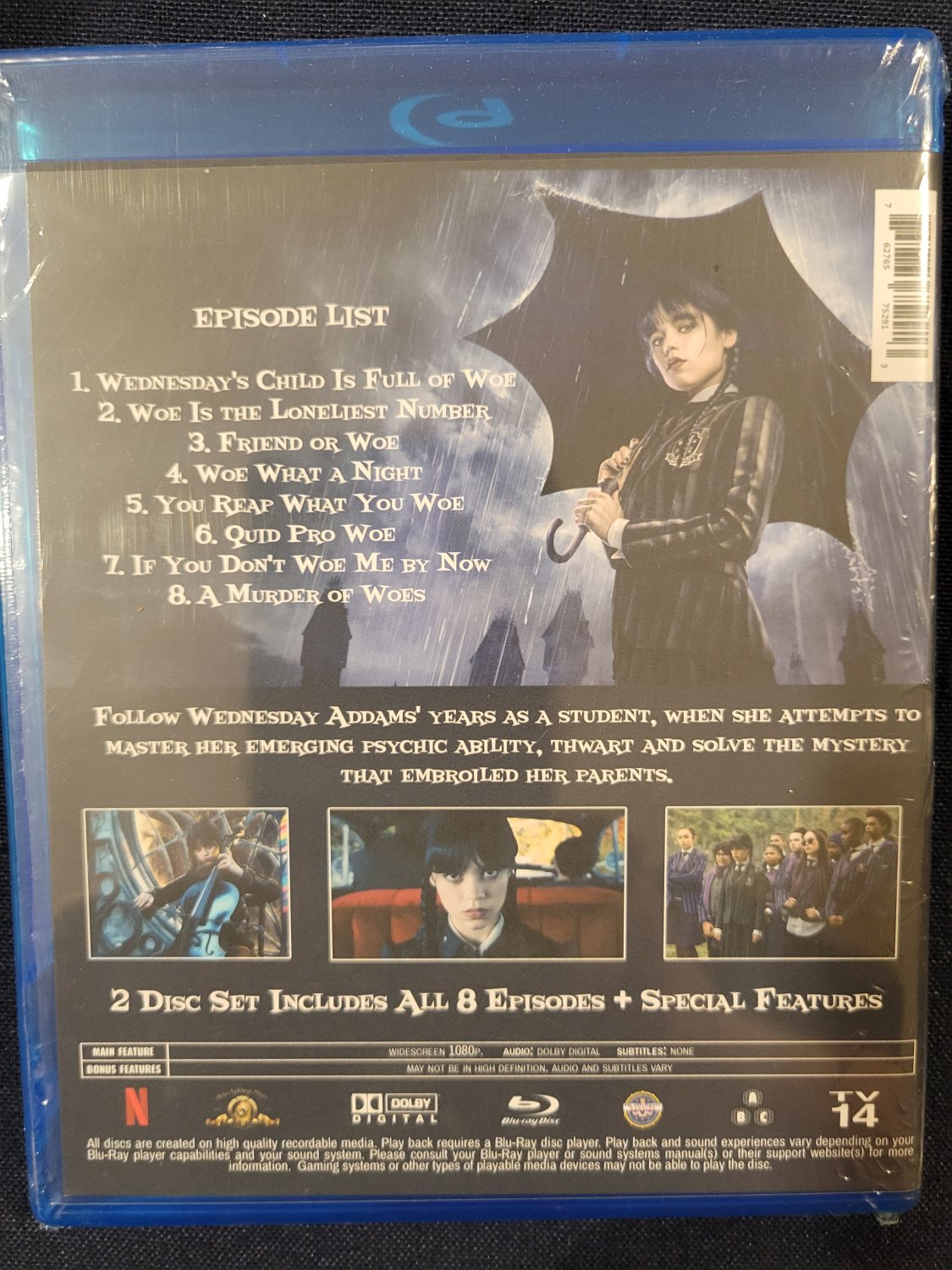 Wednesday Complete Season (Two Disc Set) (Blu-ray) 2022 Comedy