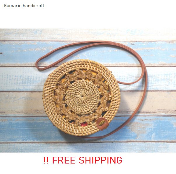 Bali Rattan Bag 100% Original Unique and Antique
