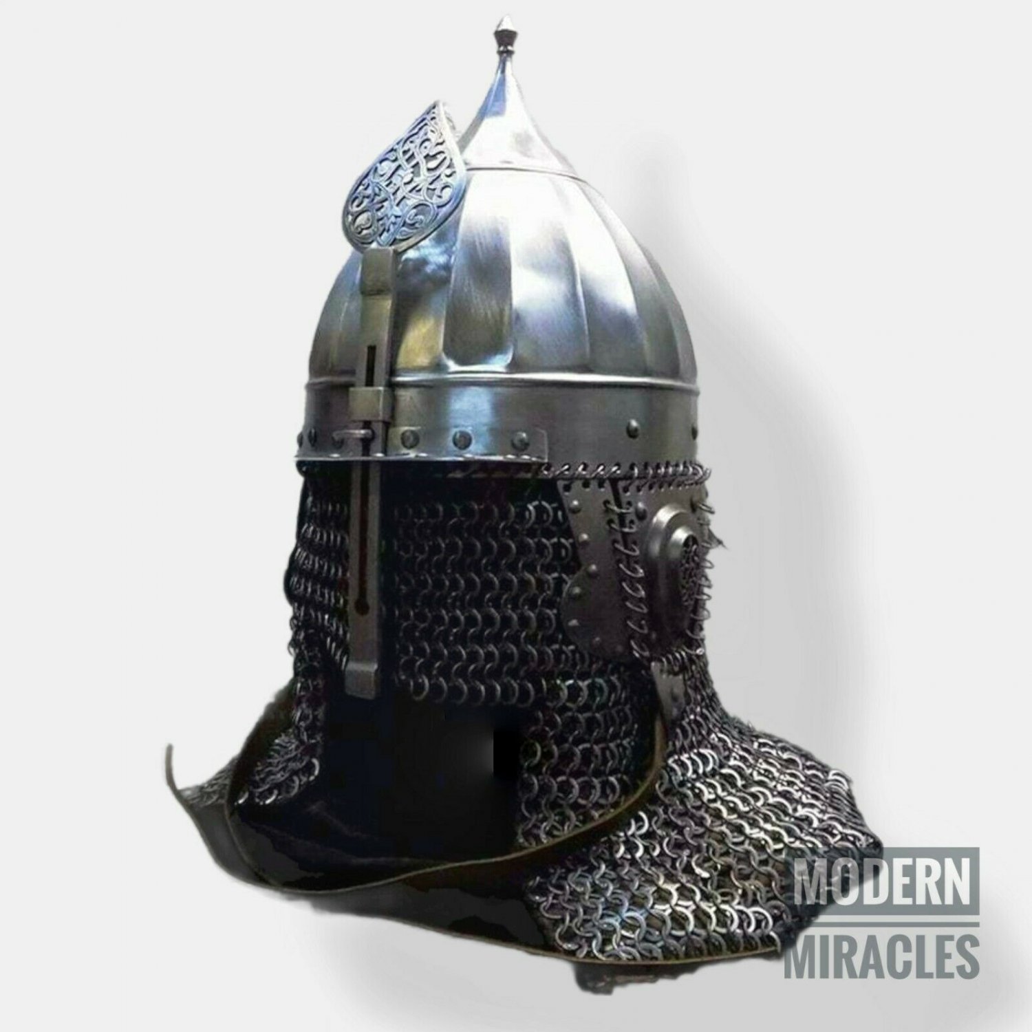 Medieval Knight Islamic Ottoman Helmet Armour Helmet With Aventail ...