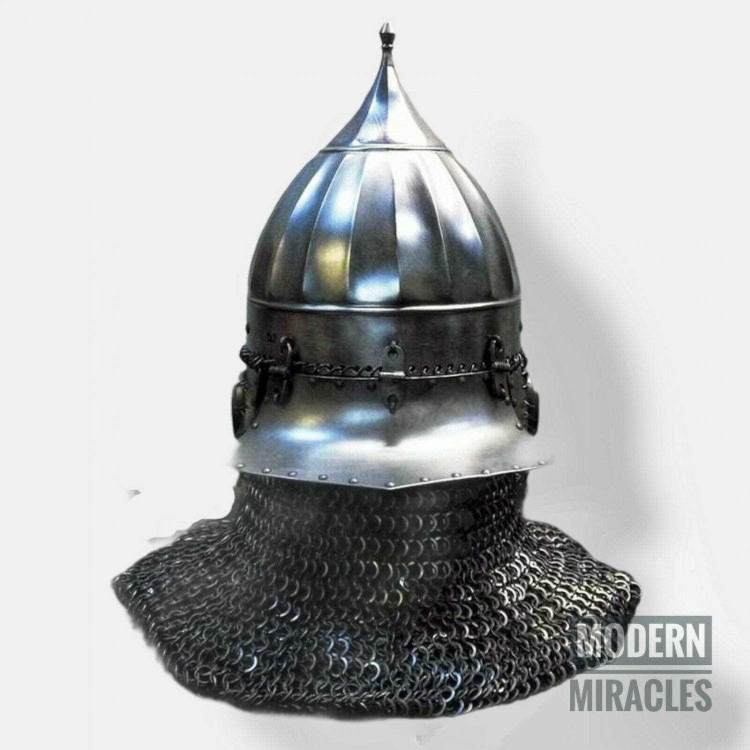 Medieval Knight Islamic Ottoman Helmet Armour Helmet With Aventail ...