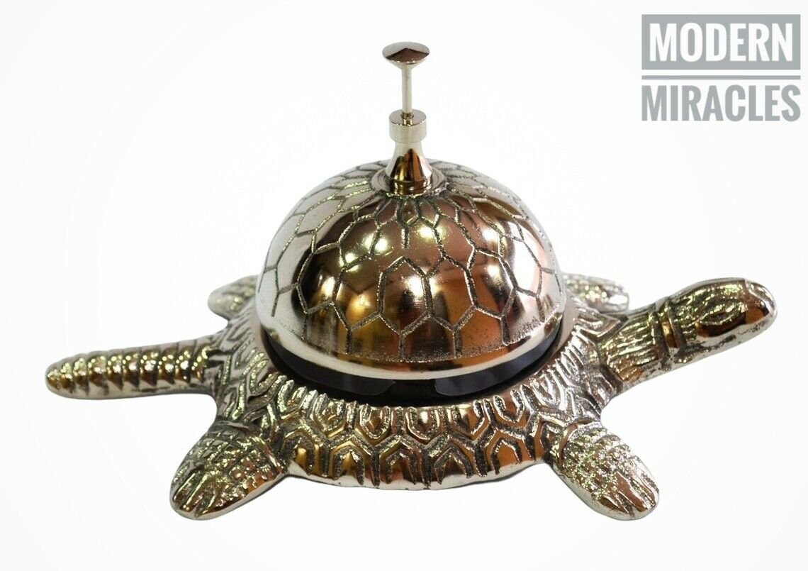Tortoise Bell Desk Counter Call Bell Celtic Ornate Design Hotel Turtle ...