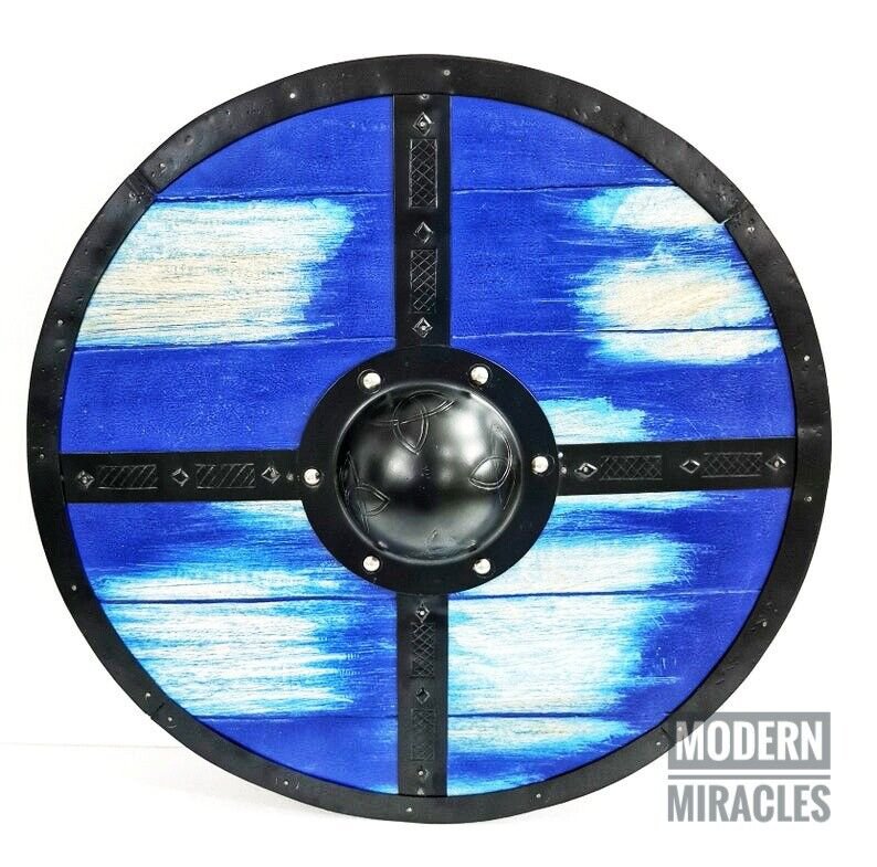 Medieval Wooden Unique Shield Battle Ready Viking Cosplay Perfect ...