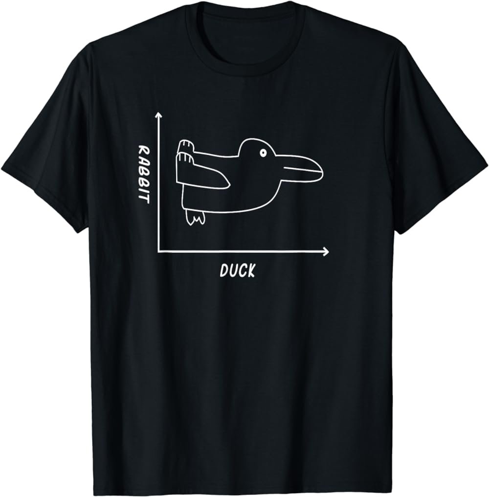 Duck/Rabbit Graph - Fun Math Tee Shirt