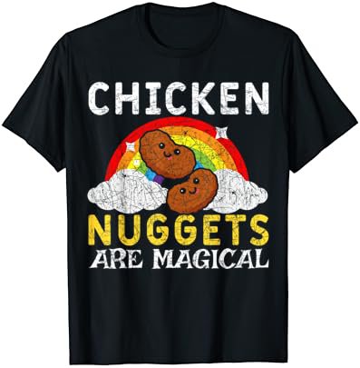 Funny Rainbow Chicken Nuggets Are Magical Chicken Nugget T-Shirt
