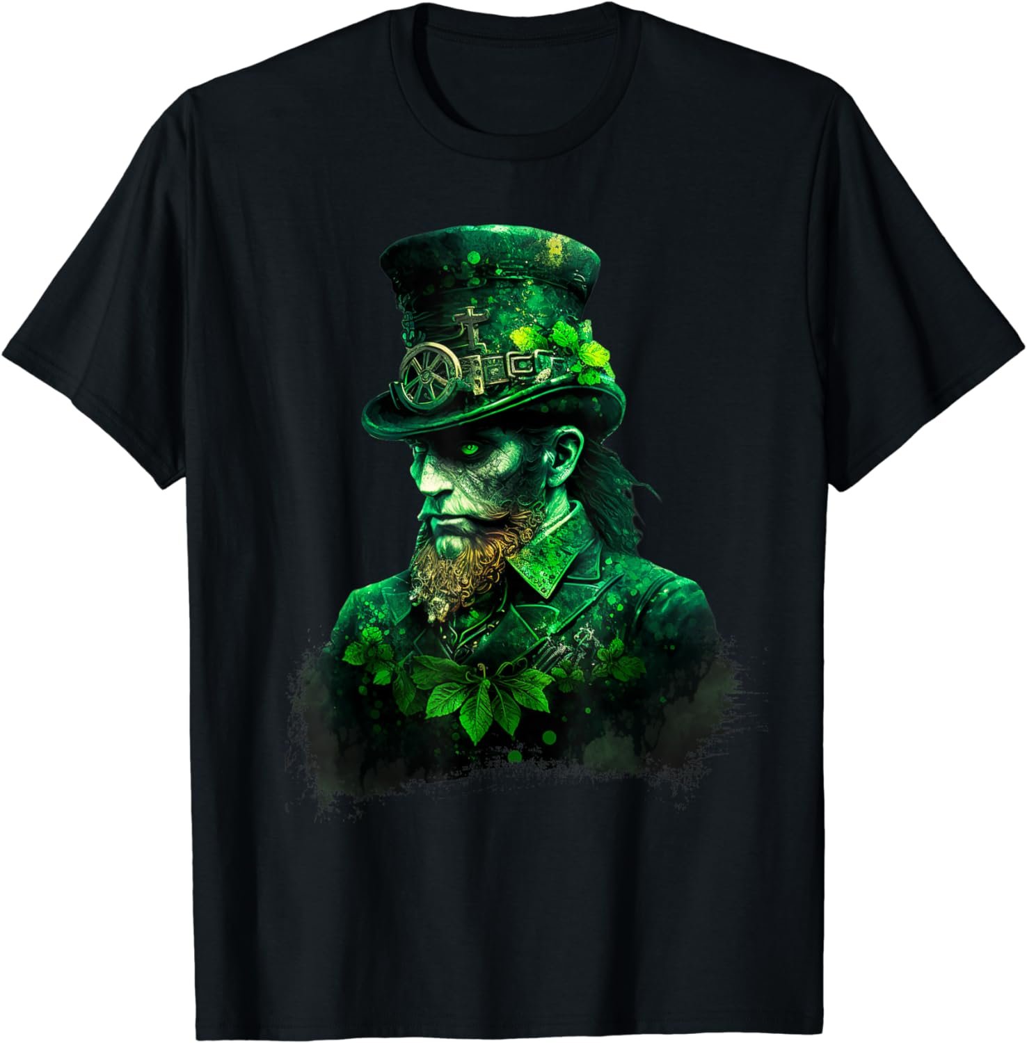 Gothic Leprechaun Creepy St Patrick Day Goth T-Shirt