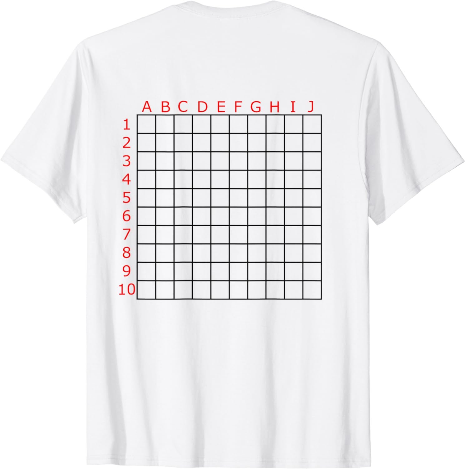 Back Scratch Grid T-Shirt, grid on back of shirt