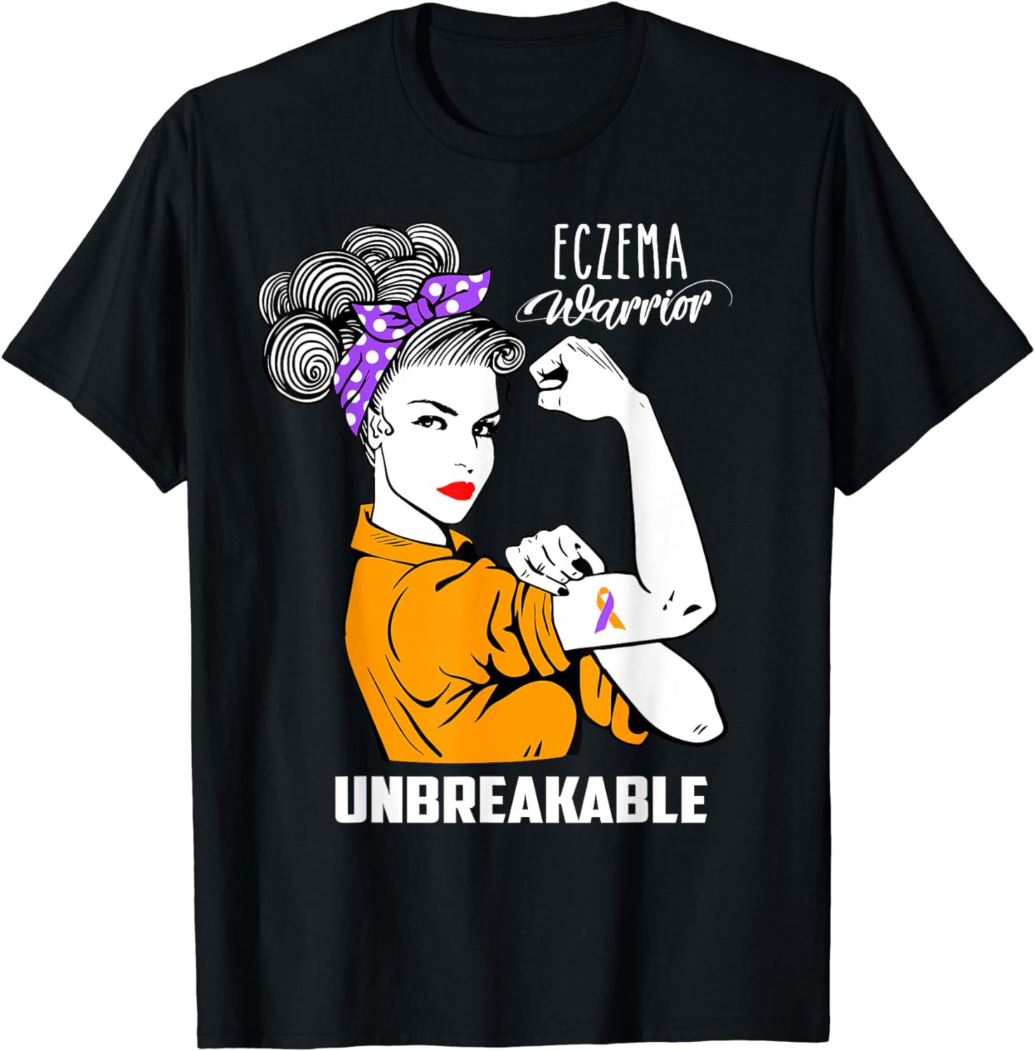 Eczema Awareness T-Shirt Warrior Unbreakable Gift Shirt