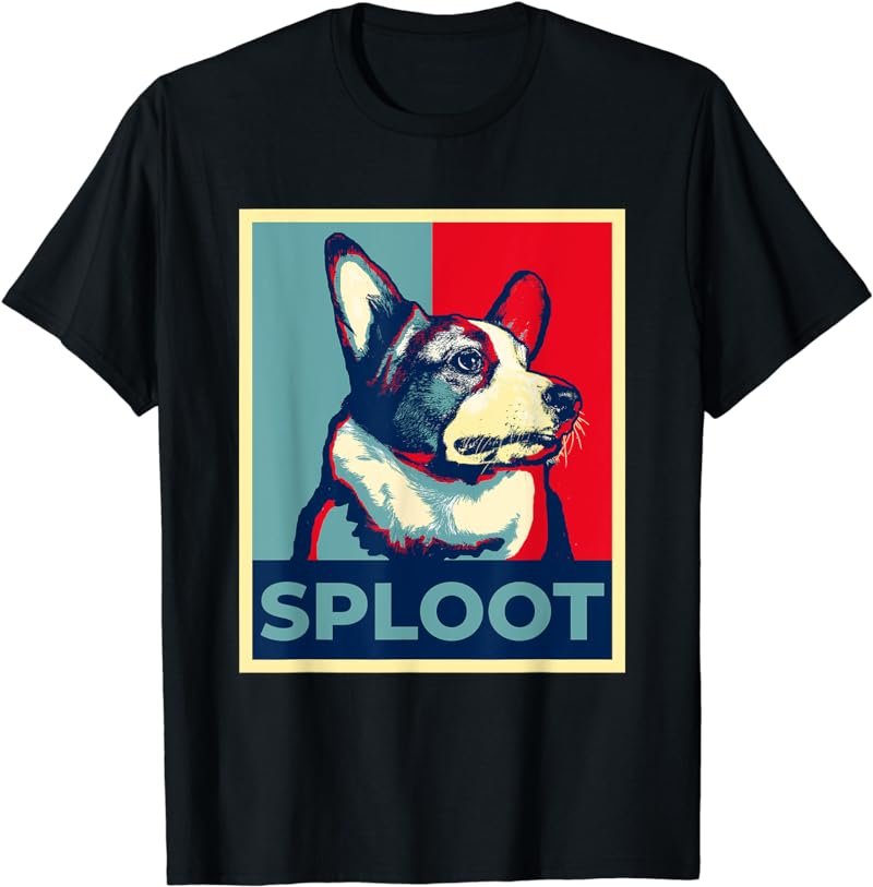 Funny Corgi Meme Sploot Election 2024 Hope Campaign Poster T-Shirt
