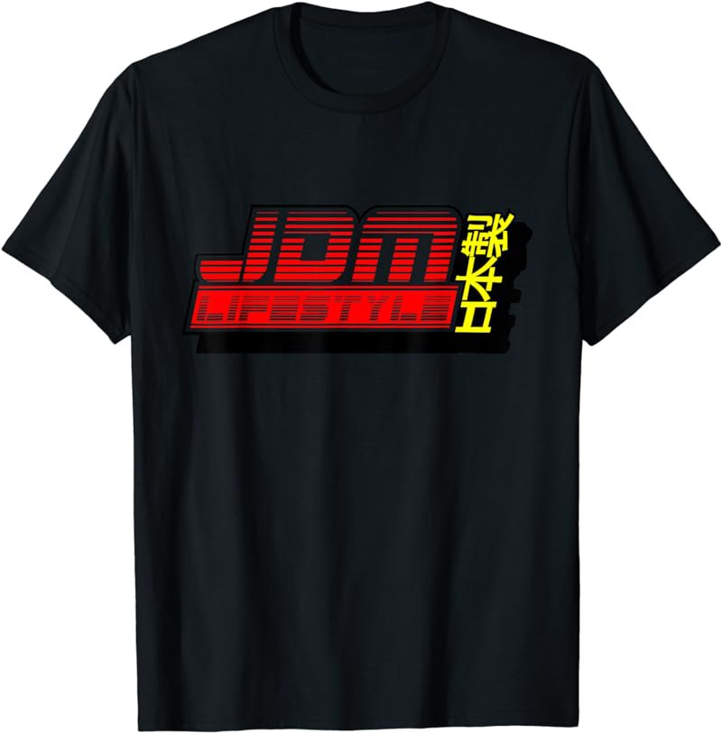 Retro 80s Style JDM Tshirt Car Drifting Racing for men