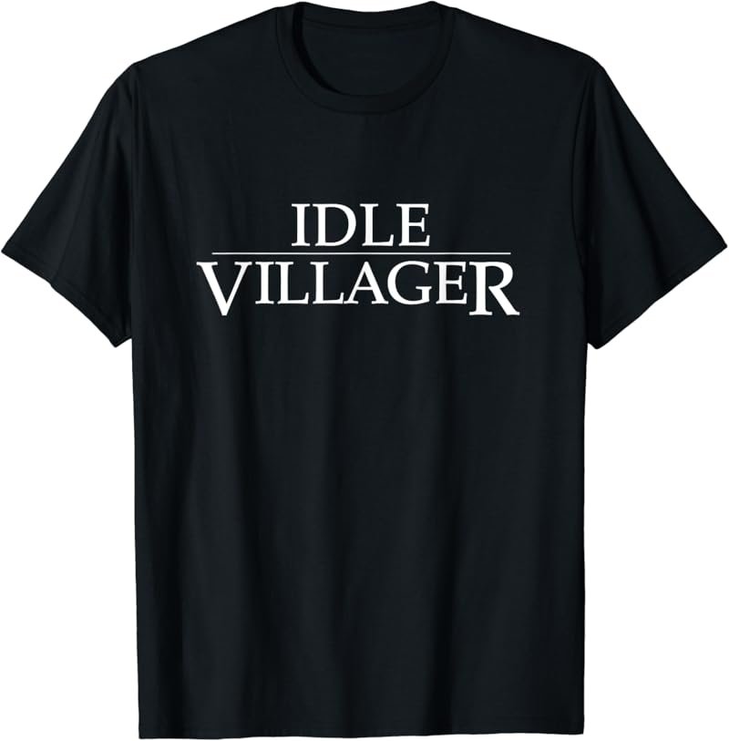 Idle Villager Real Time Strategy Game T-Shirt