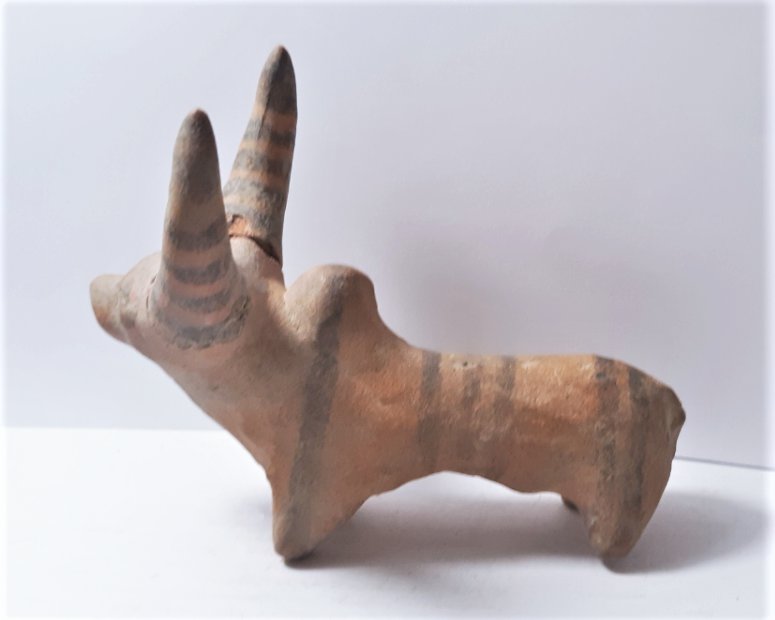 Ancient Indus Valley Harappa Mohenjo Daro Terracotta Zebu Bull Statue