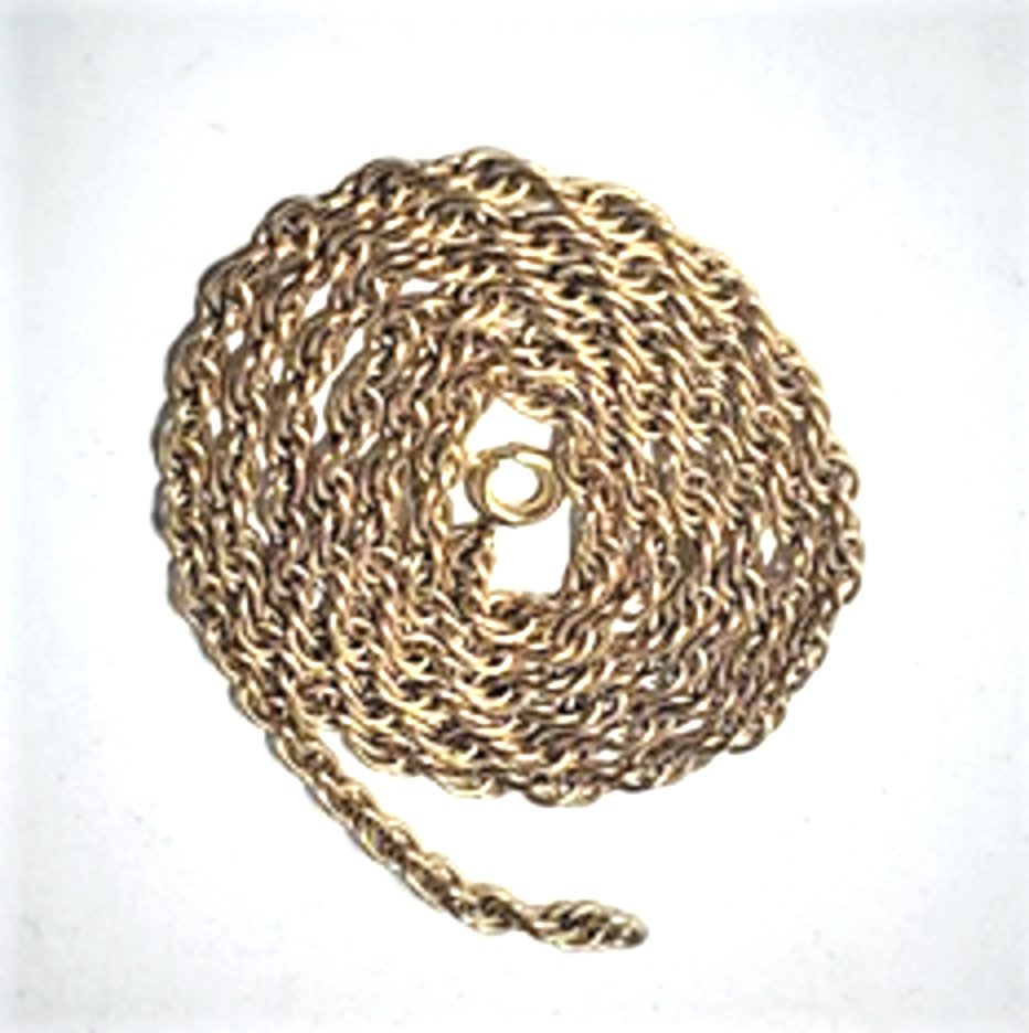 Vintage 14K Gold Filled Thick Sturdy Rope Chain Necklace Lot 24"