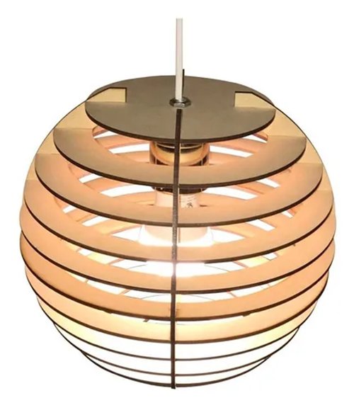 Mdf hanging lamp, minimalistic design, contemporary style, a lamp to love