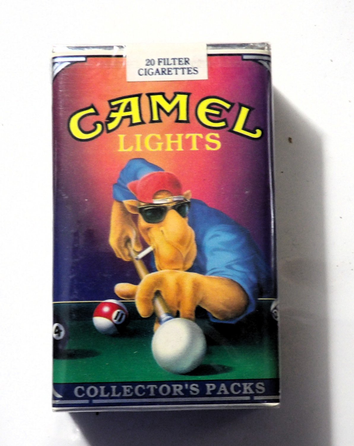 Camel Lights Collector’s Soft Pack Pool Hall Joe Cigarettes