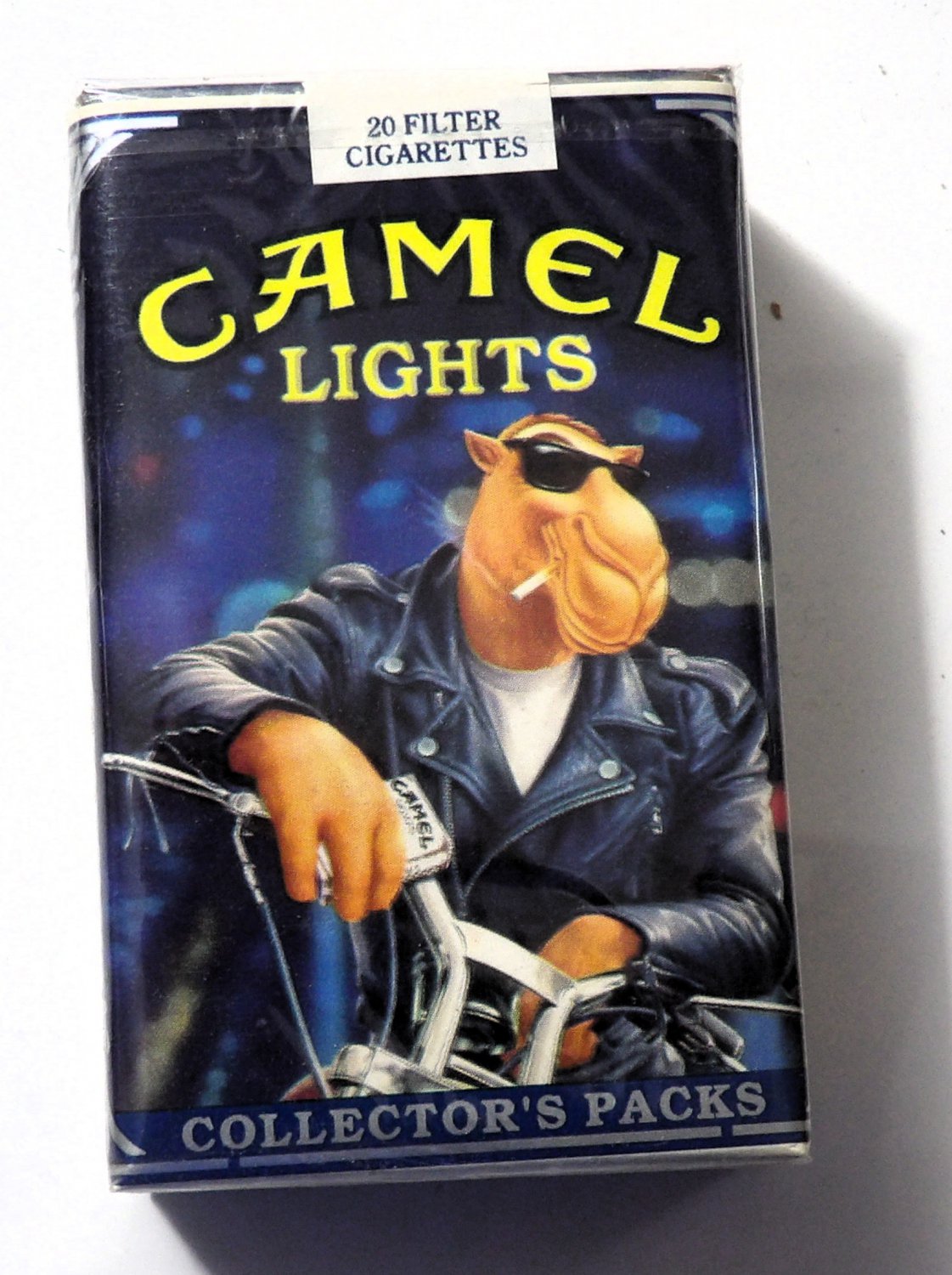Camel Lights Collector’s Soft Pack Motorcycle Joe Cigarettes