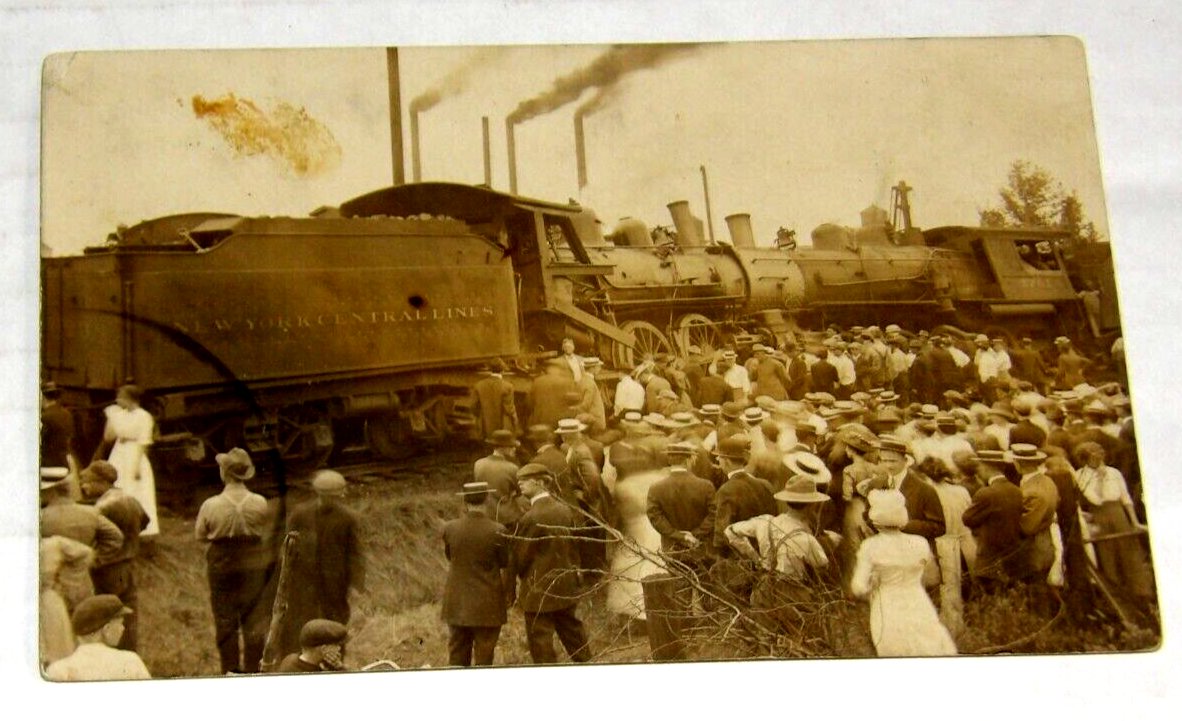 Yellowstone Largest Steam Locomotive Baldwin Built 1928 RPPC Crowds ...