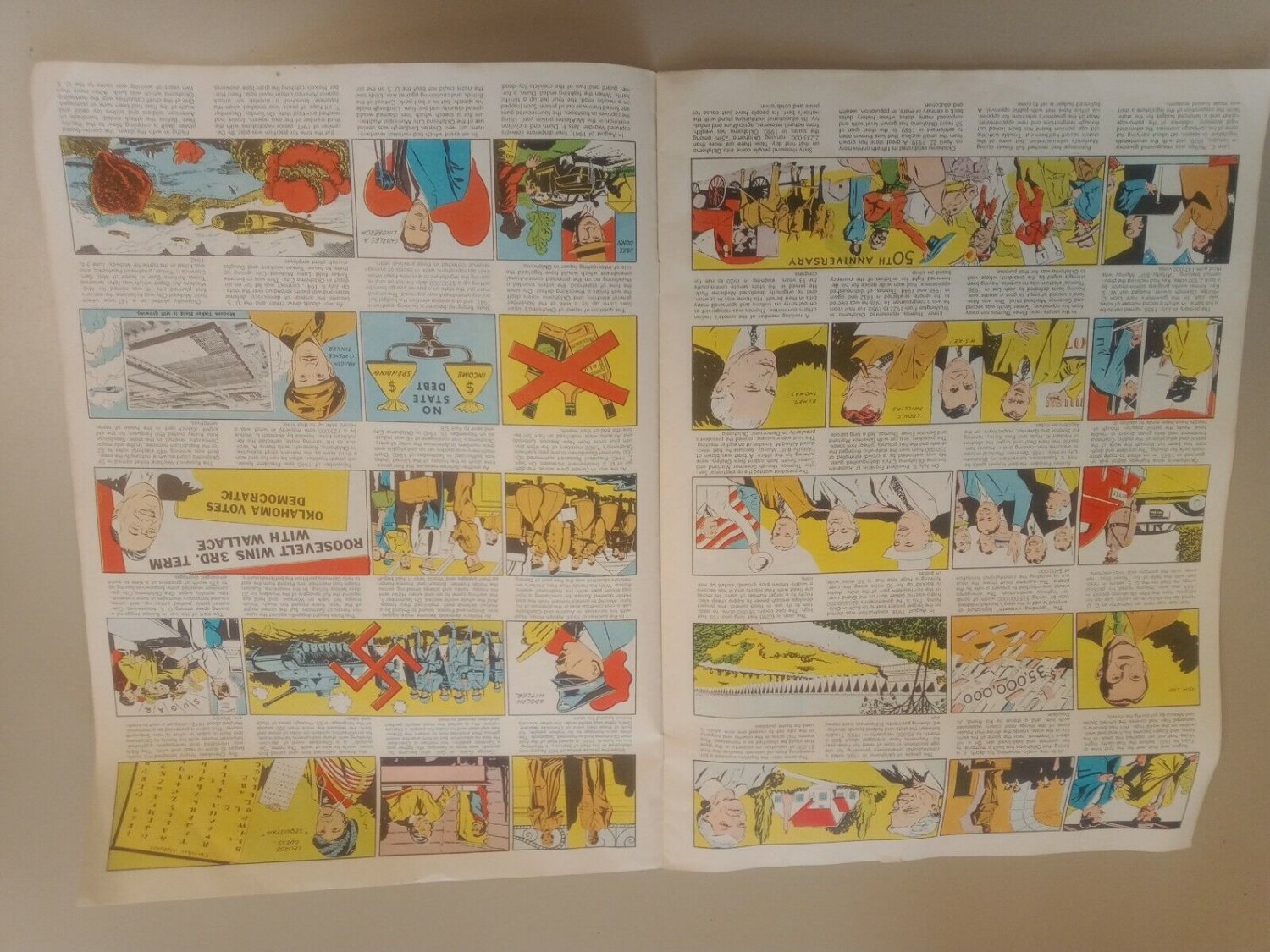 HISTORY OF OKLAHOMA 1957 COMIC FIRST NATIONAL BANK PROMO