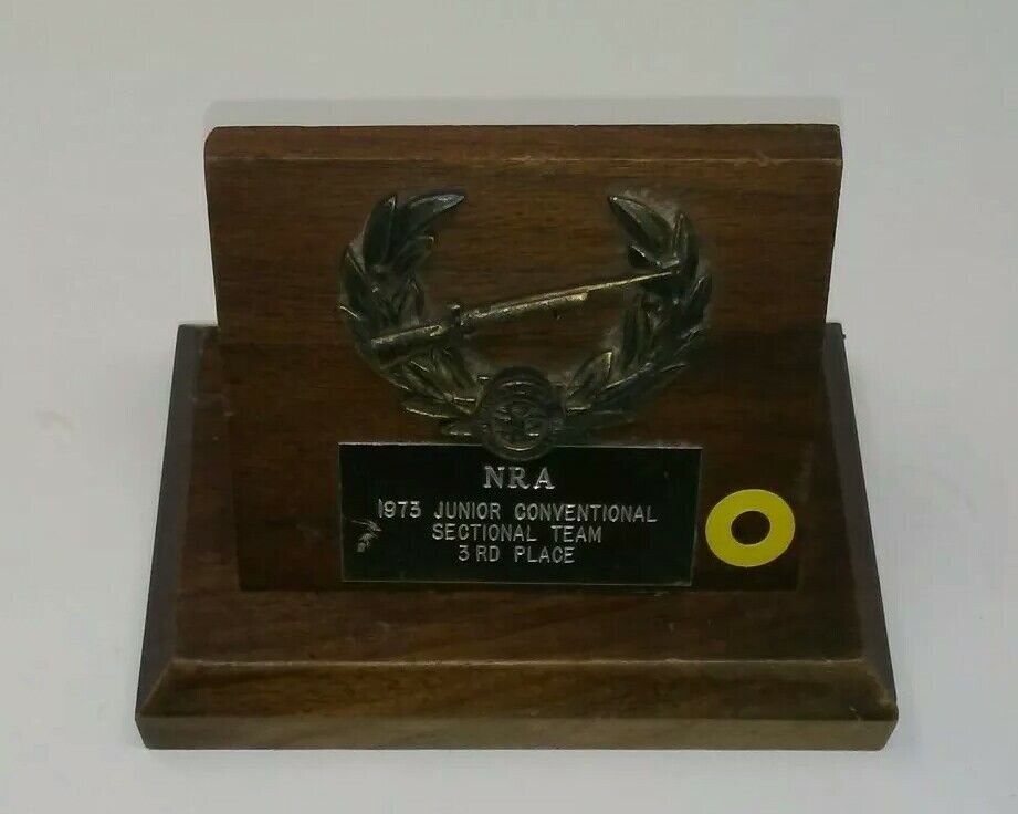 NRA 1975 JR. CONVENTIONAL SECTIONAL TEAM 3RD TROPHY NATIONAL RIFLE ...