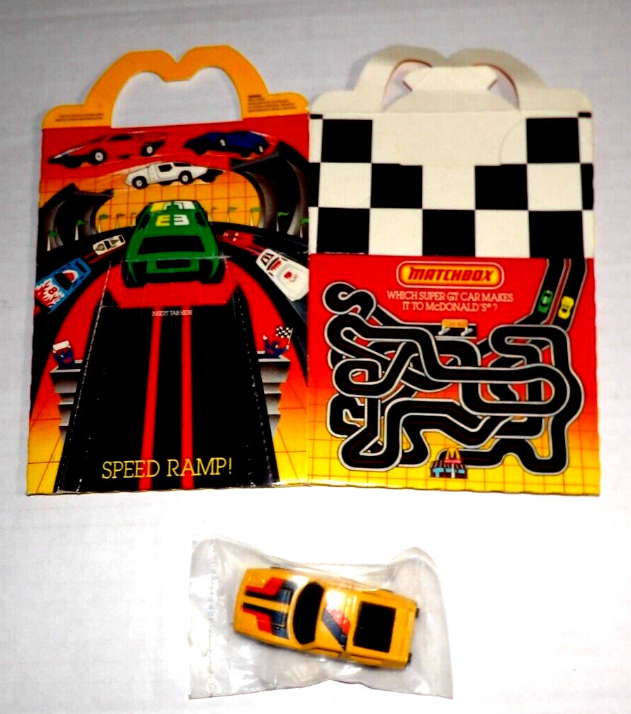 Matchbox Camaro Car Mint Pack & McDonalds Happy Meal 1987 Box Premium ...