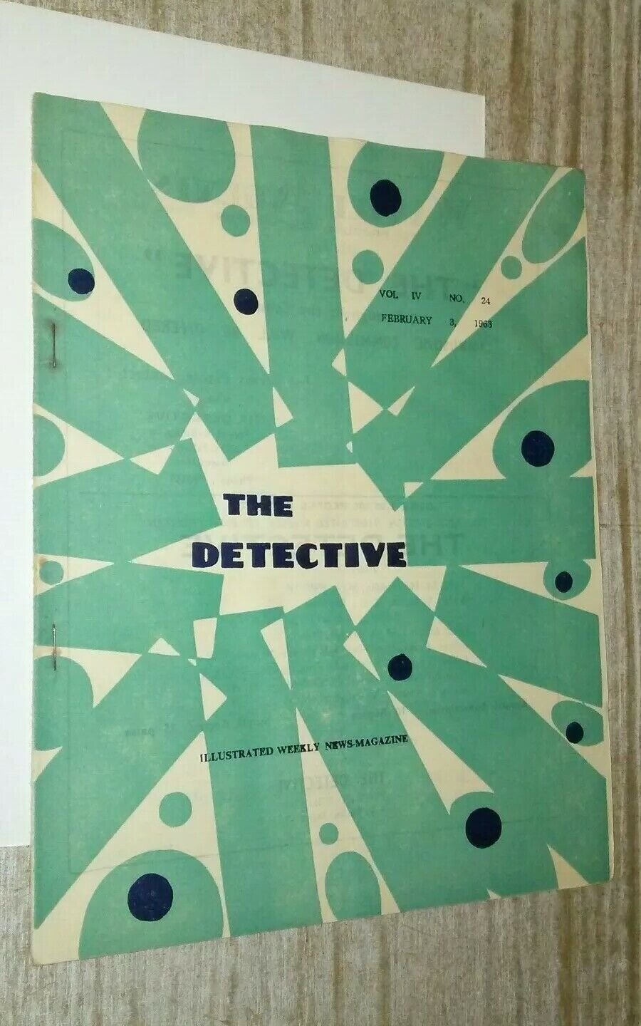 THE DETECTIVE #24 FEB 1963 PAKISTAN CRIME MAGAZINE ENGLISH CALL GIRL RAID