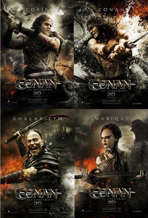 Conan 4 pcs/set Single Sided Original Movie Poster 27x40 inches