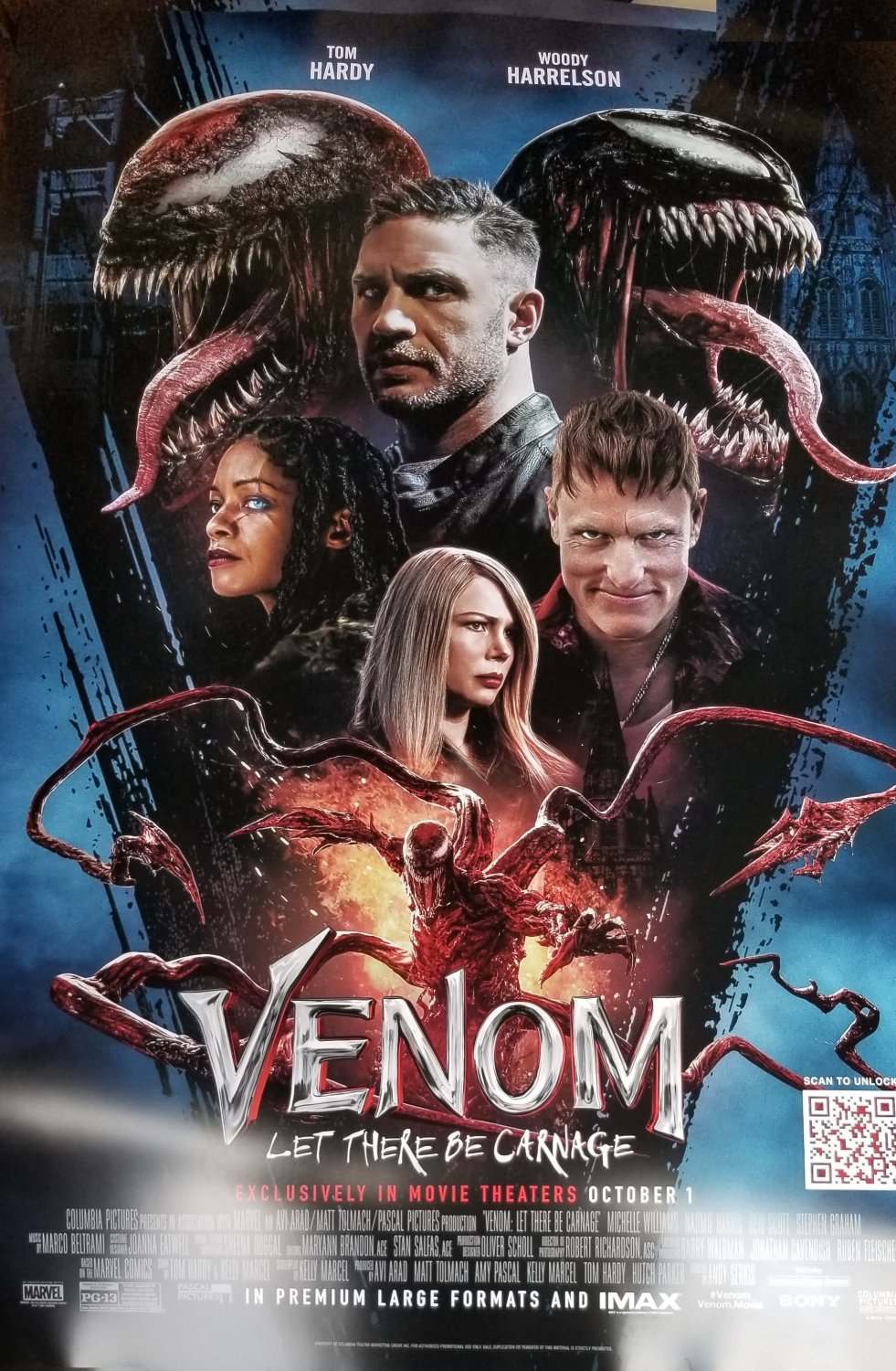 VenoM : Let There Be Carnage rEG.Double Sided Original Movie Poster 27× ...