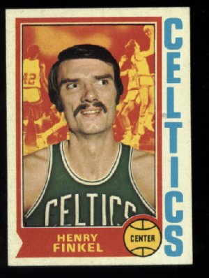 1974-75 Topps # 118 Henry Finkel NBA Boston Celtics