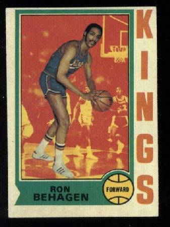 1974-75 Topps #11 Ron Behagen NBA Kansas City - Omaha Kings