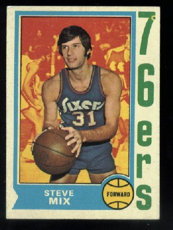 1974-75 Topps #56 Steve Mix RC NBA Philadelphia 76ers