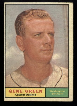 1961 Topps #206 Gene Green Washington Senators baseball card