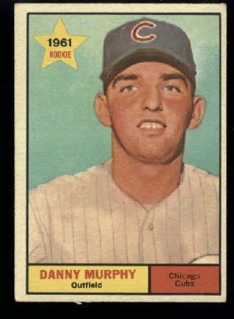 1961 Topps #214 Danny Murphy RC Chicago Cubs rookie baeball card