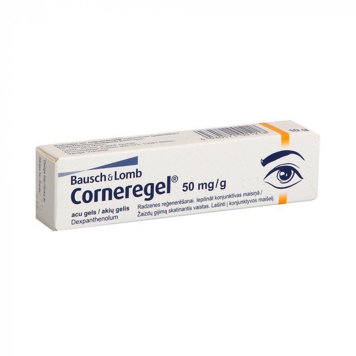 Corneregel 5% Eye Gel. 10 g. Dexpanthenol For Corneal Disorders; Keratitis