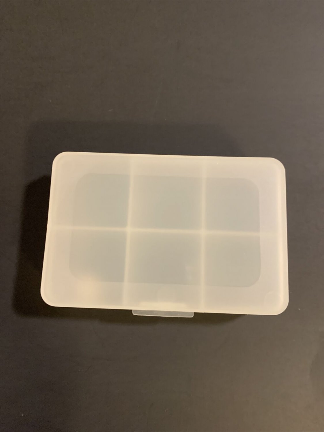 4 Clear Plastic Parts Organizer 6 Compartment Storage Container Mini