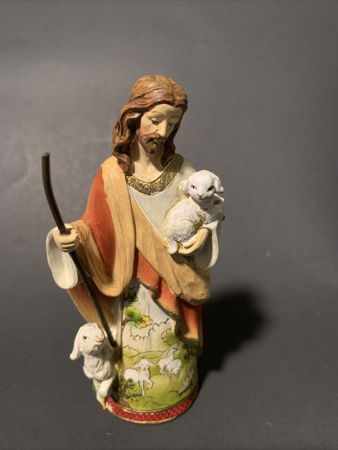 Jesus The Shepard 4” resin statue new