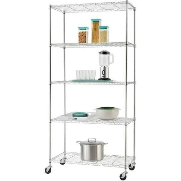 EcoStorage 5-Tier Wire Shelving Rack