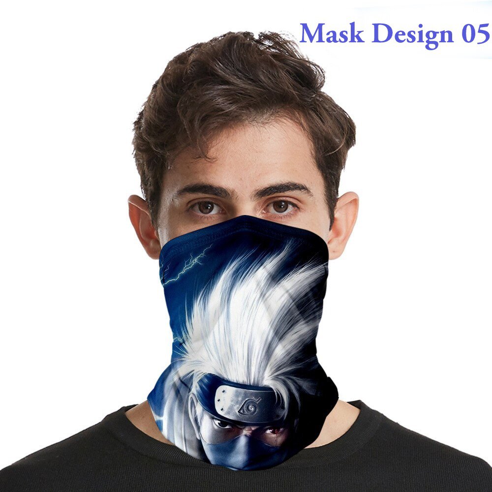 Naruto Mask Akatsuki Red cloud Anime Cosplay Masks Motorcycle Cycling ...