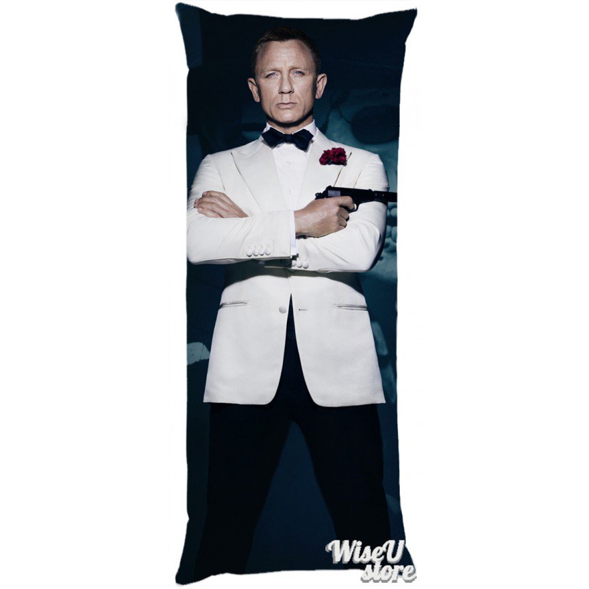 Daniel Craig Dakimakura Full Body Pillow case Pillowcase Cover James Bond