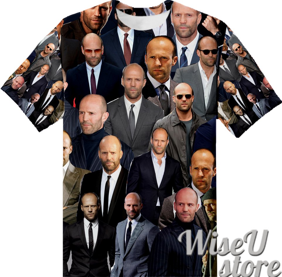 Jason Statham T-SHIRT Photo Collage shirt 3D