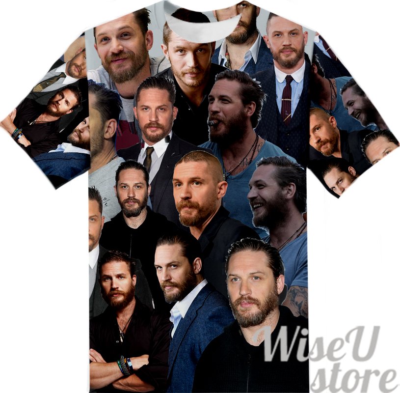 TOM HARDY T-SHIRT Photo Collage shirt 3D