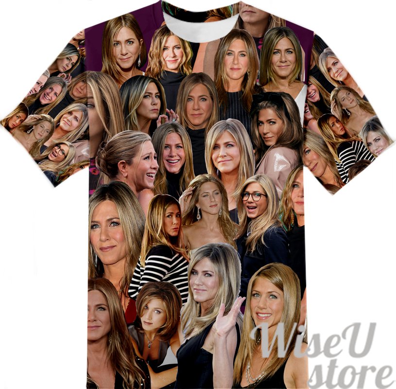 Jennifer Aniston T-SHIRT Photo Collage shirt